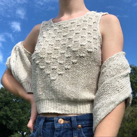 Vintage | Tops | 24 Vintage 70s Knit Set | Poshmark